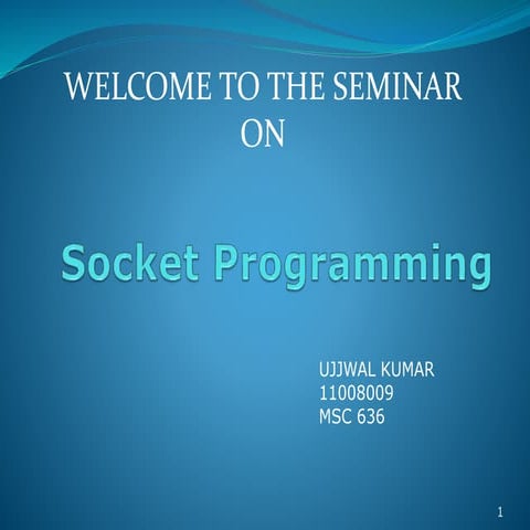 Socket Programming Pptx Computer Networking Computing