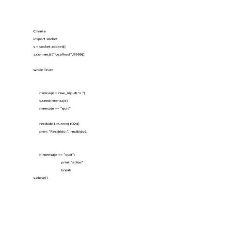 Sockets en python | PDF | Computing | Technology & Computing