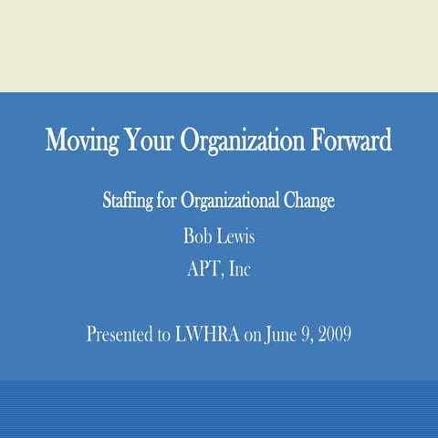 Soc Org Moving Forward4 | PPT