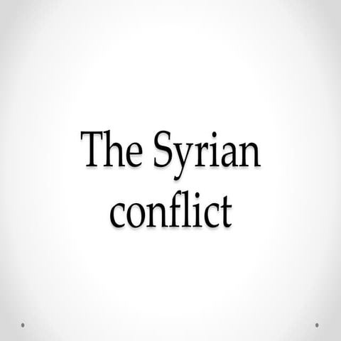 Syrian civil war | PPTX