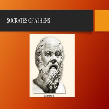 Socrates of athens | PPTX