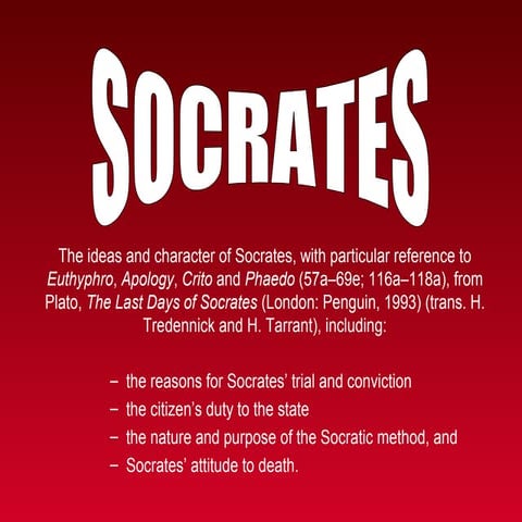 Socrates Overview | PPT