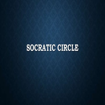 Socratic circle | PPTX | Education
