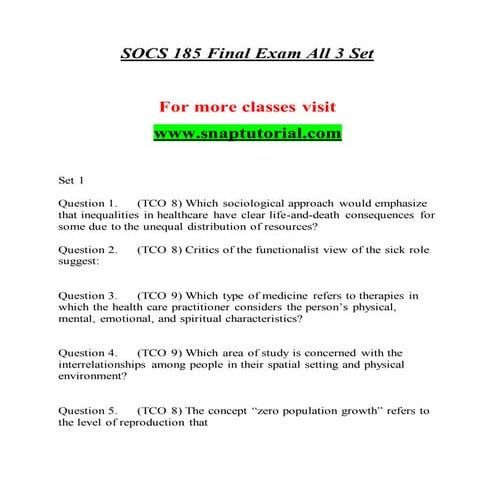 Socs 185 Education Redefined - snaptutorial.com