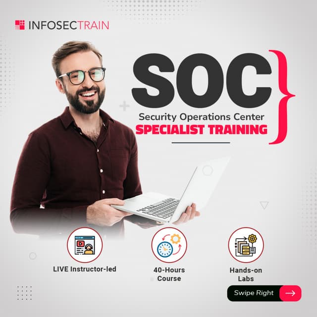 SOC Specailist Training.pdf InfosecTrain | PDF