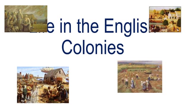 Tension In The Colonies (Level I & Ii) | PPT