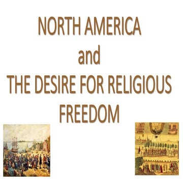 Soc studies #7 north america and religious freedom | PPT