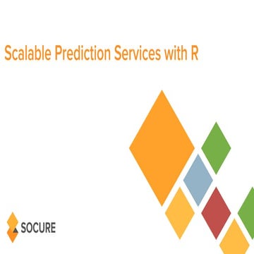 Building Scalable Prediction Services in R | PDF