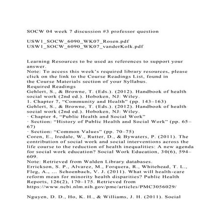 SOCW 04 week 7 discussion #3 professor questionUSW1_SOCW_6090_.docx