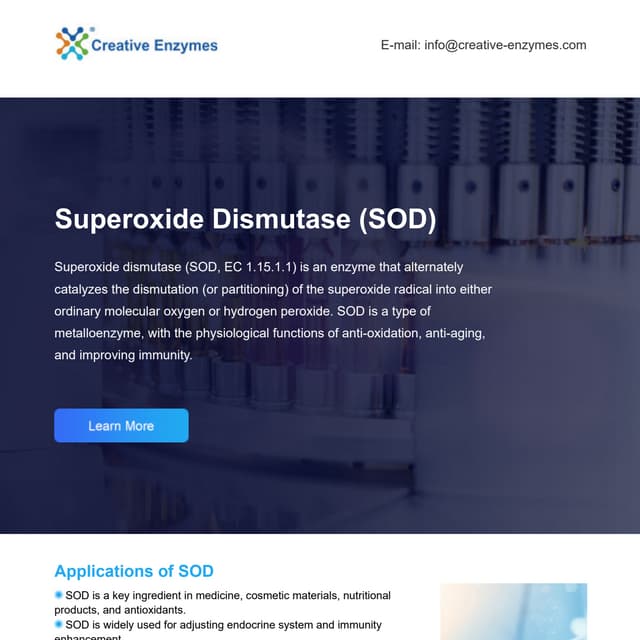 Your Guide to SOD, by Creative Enzymes | PDF