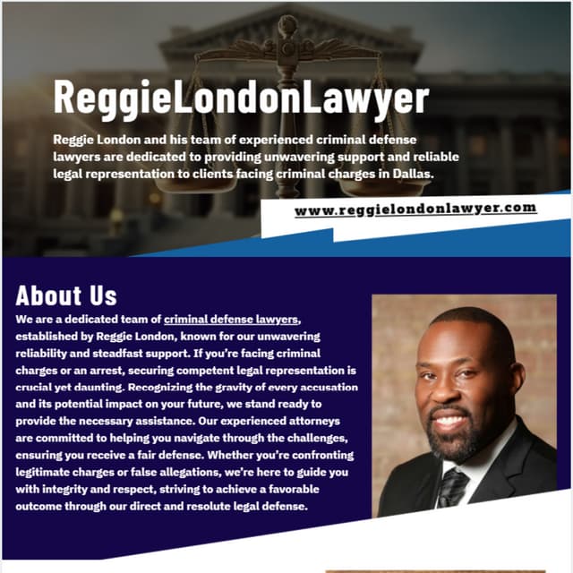 Dallas Criminal Attorney | Frisco Criminal Attorney- Reggie London | PDF