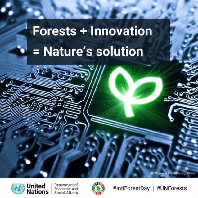 Forests + Innovation = Nature's solution. | PPT