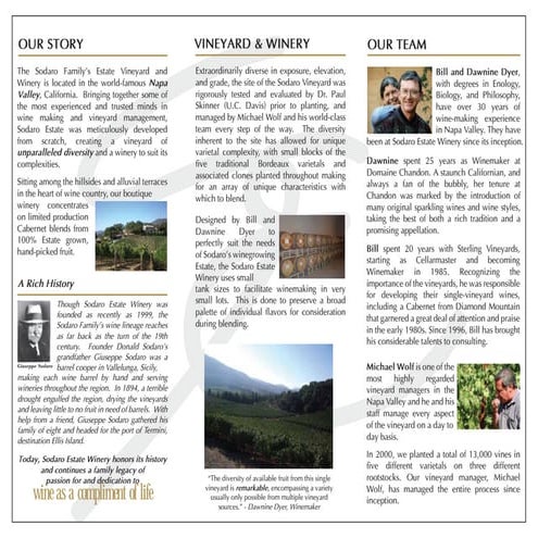 Winery Brochure | PDF