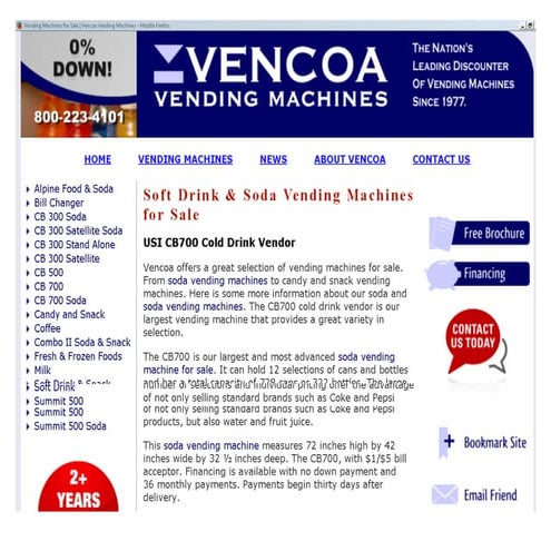 Soda vending machines | PDF