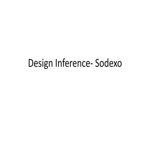 Sodexo Canteens Design Inference Presence | PPTX