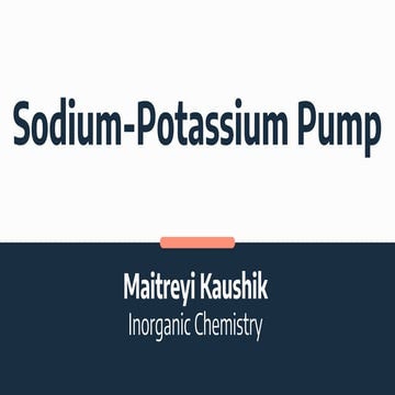Sodium potassium pump | PDF
