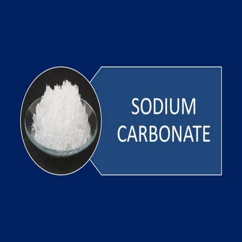 Manufacturing of sodium carbonate using solvay process | PPTX