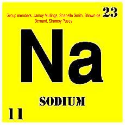 Sodium group | PPTX