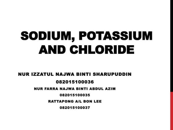 Potassium | PPT