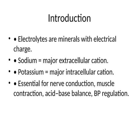Sodium_Potassium introduction and clinical significance_pptx | PPTX