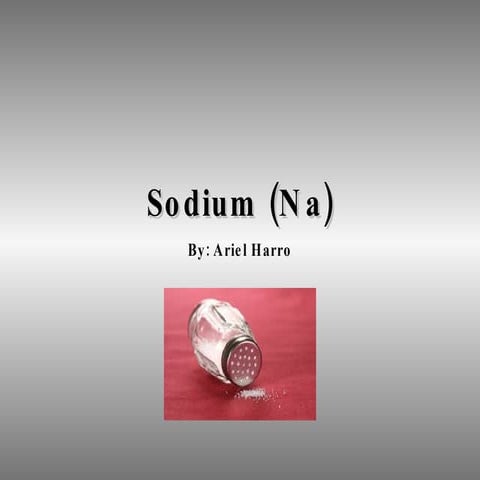 Sodium Powerpoint | PPT