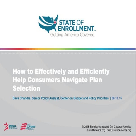How to Efficiently and Effectively Help Consumers Navigate Plan ...