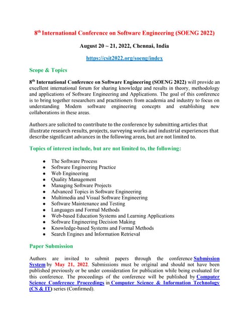 International Conference on Emerging Practices in Software Process ...