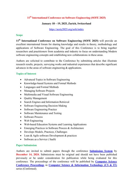 11th International Conference on Software Engineering and Applications ...