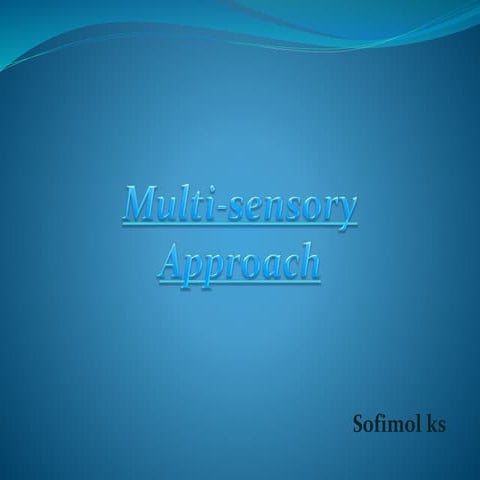 Multi Sensory Approach | PPT