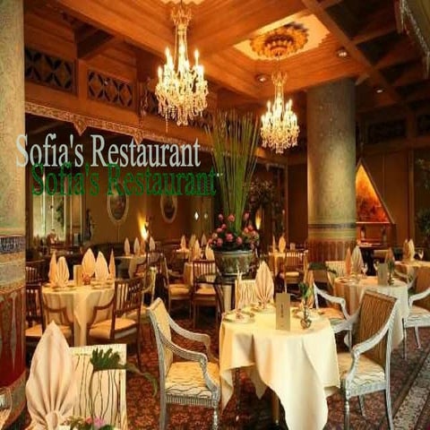 Sofia's restaurant | PPT