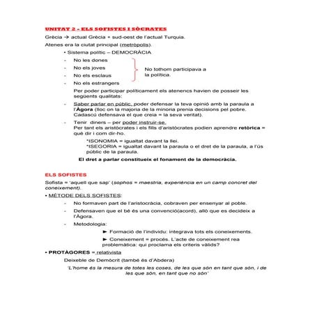 Sofistes I Sòcrates Doc