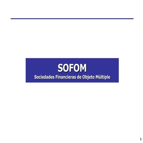 Sofom | PPT