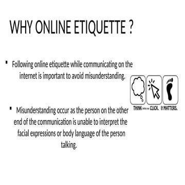Online etiquette | PPTX