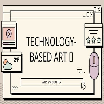 Technology based arts Mapeh quarter 2 Grade 10 | PPTX