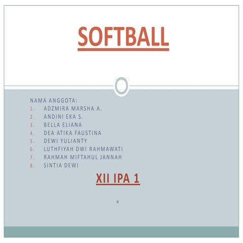 Softball | PPTX