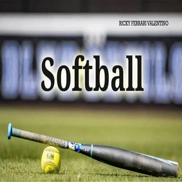 softball pertemuan 1.pptx.pdf permainan dan peraturan soffbal | PDF