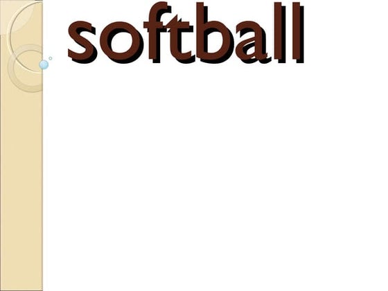 Slow Pitch Softball | PPT