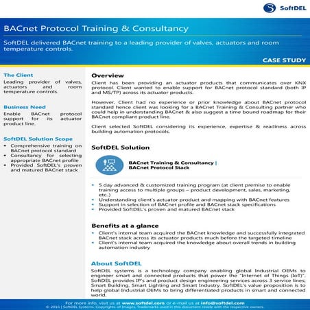 BACnet Protocol Training & Consultancy | PDF