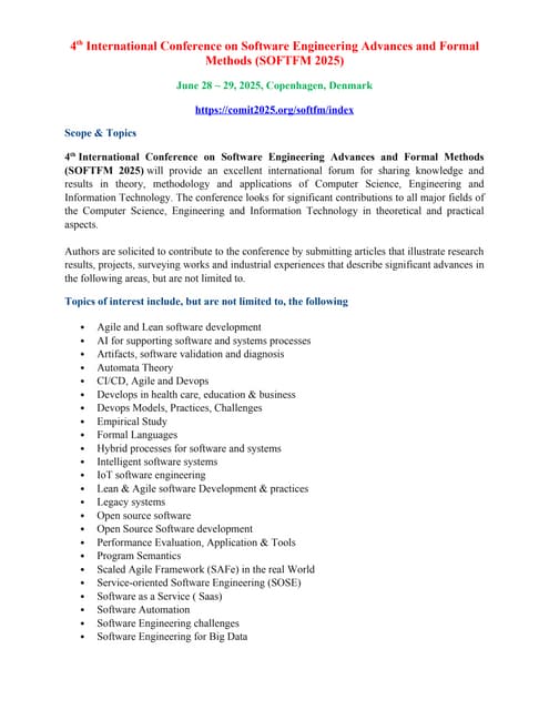 4th International Conference on Emerging Practices in Software Process ...