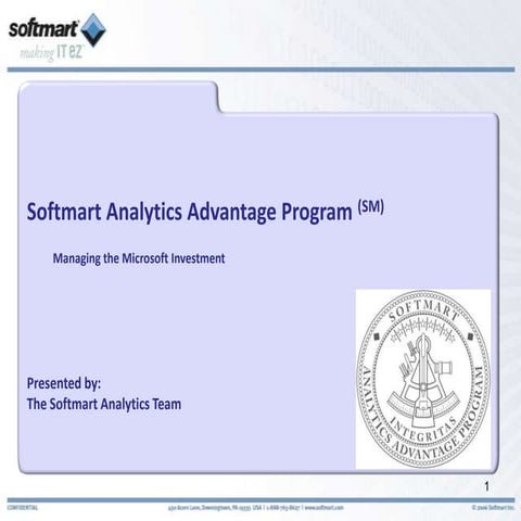Softmart Analytics Advantage Overview | PPTX