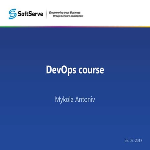 Soft serve devops | PPT