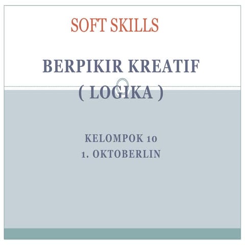Soft skills | PPT