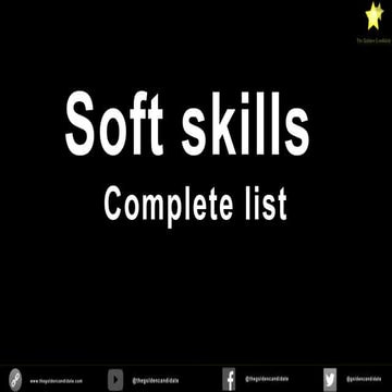 Soft skills (Complete list) | PPTX