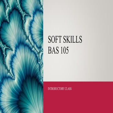 Softskills- Introductory Class (2022-2023) (1).pptx | Education