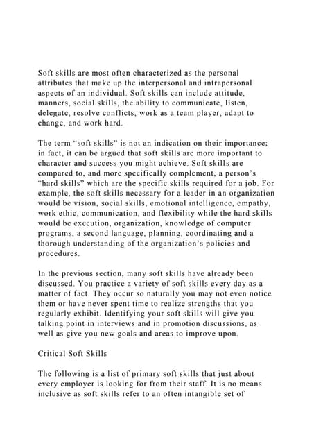 Soft Skills Ppt Pptx