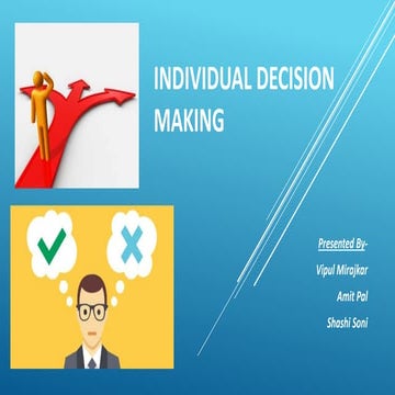 What is Perception?What is Individual Decision Making?7 Steps to ...