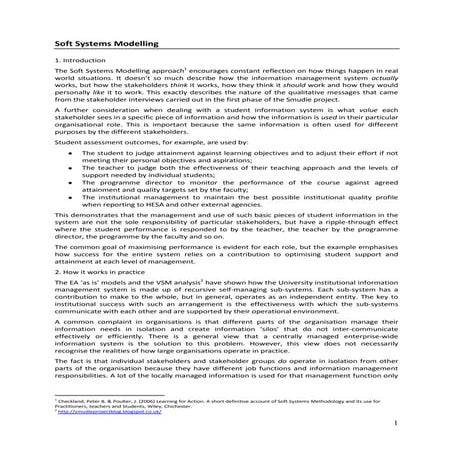 Soft systems modelling | DOCX