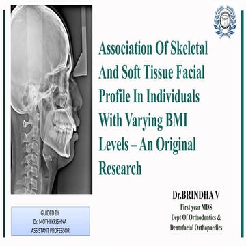Association Of Skeletal And Soft Tissue Facial Profile.pptx