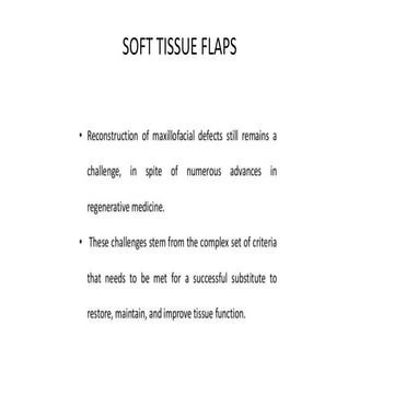 Soft tissue flaps | PPTX