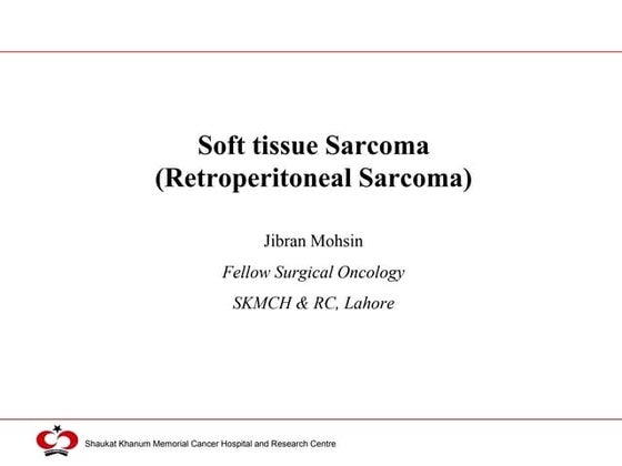 Retroperitoneal soft tissue sarcomas (rps) | PPT